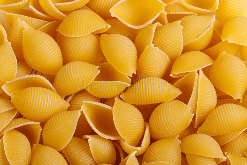 Pasta Products in the Form of a Shell, Texture Stock Image - Image of ...