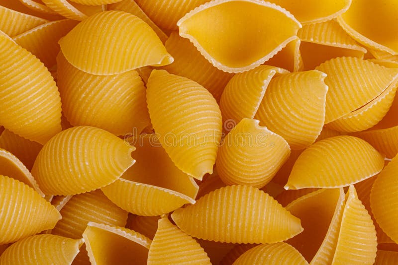 Pasta Products in the Form of a Shell, Texture Stock Photo - Image of ...
