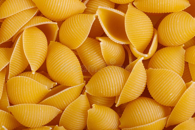 Pasta Products in the Form of a Shell, Texture Stock Image - Image of ...