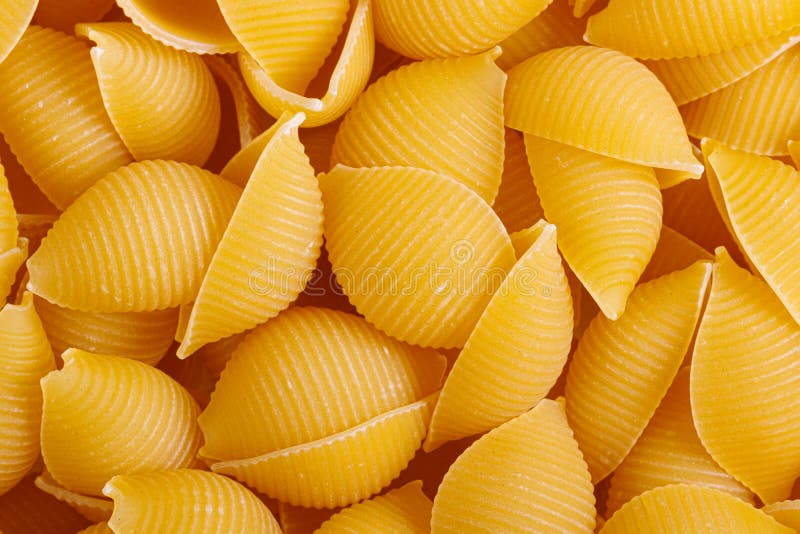 Pasta Products in the Form of a Shell, Texture Stock Photo - Image of ...