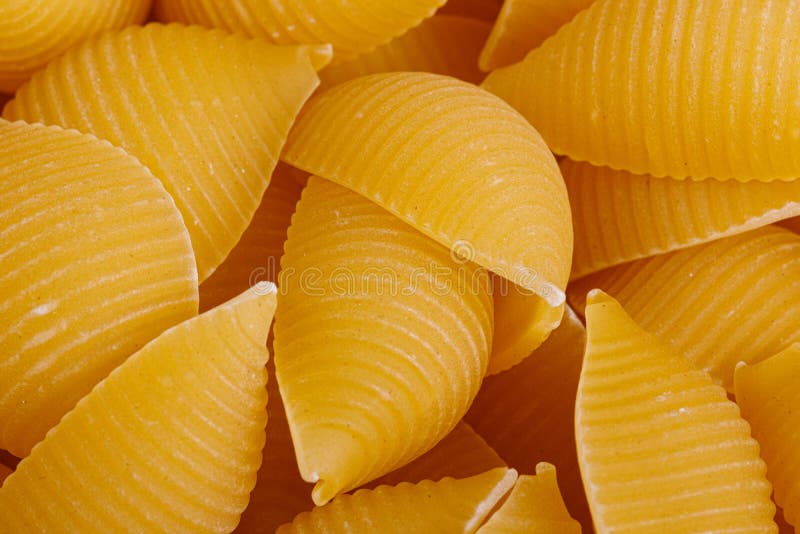 Pasta Products in the Form of a Shell, Texture Stock Image - Image of ...