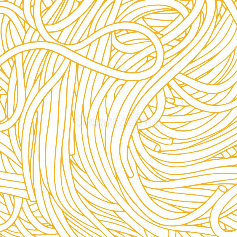 Hand Drawn Spaghetti Line Background Stock Illustration - Illustration ...