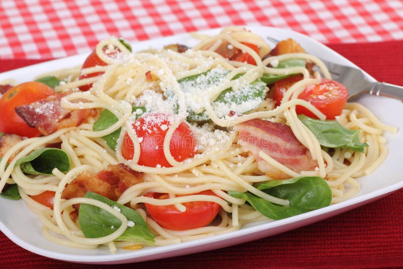 Pasta Sakad stock photo. Image of lunch, dinner, parmesan - 16278890