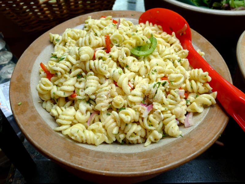 Pasta Salad stock photo. Image of plate, self, rotini - 17433028