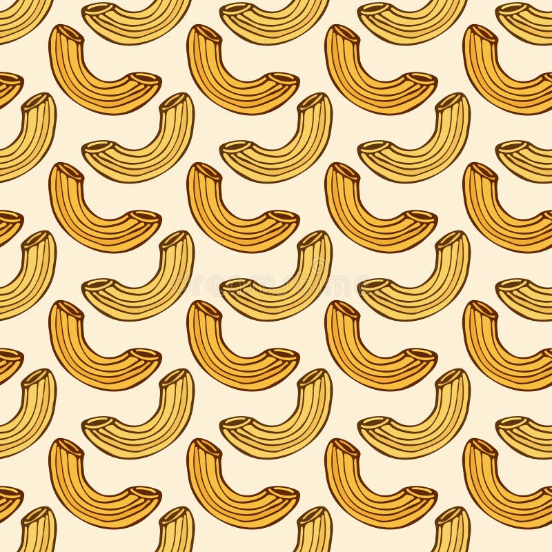 Pasta Seamless Pattern. Italian Food for Menu Design. Background with ...