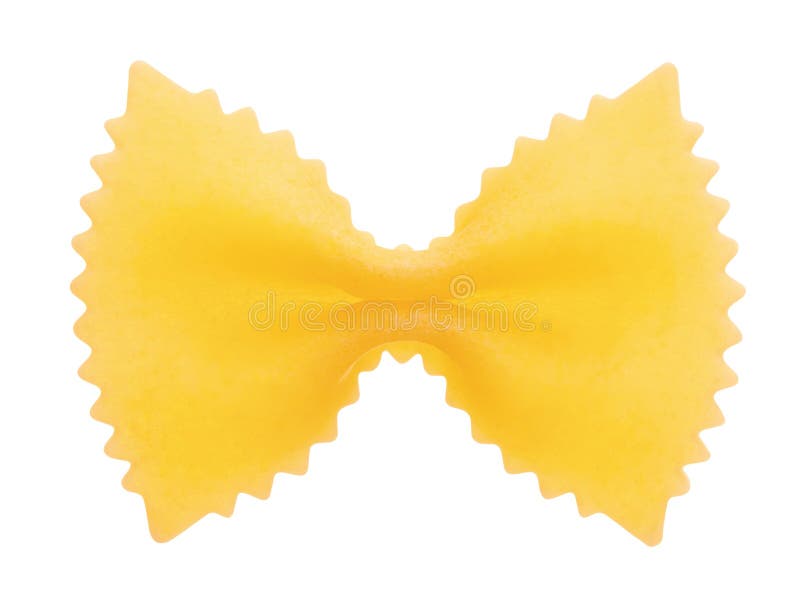 Raw Pasta in the Shape of a Bow on a Plate, Top View, Copy Space Stock ...