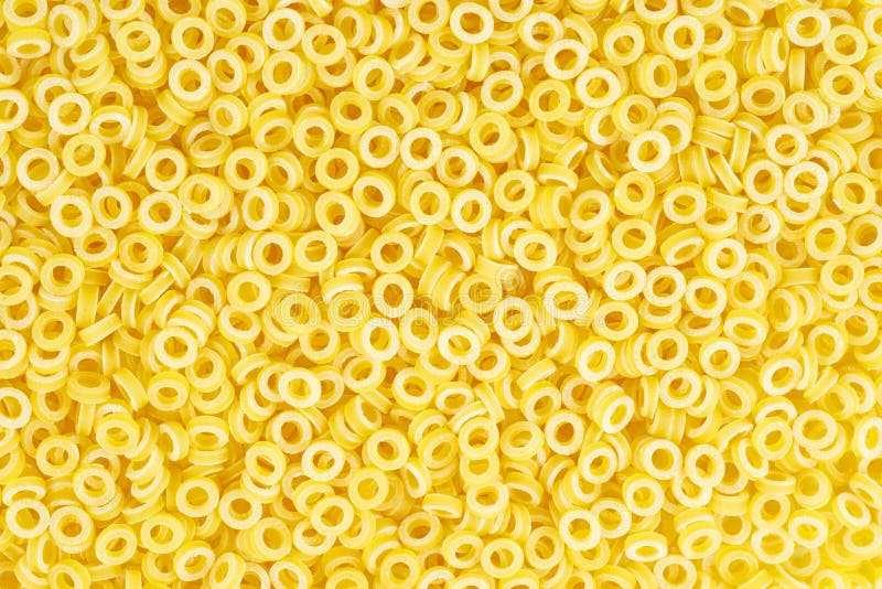 Pasta Shaped Like Rings on White Background Stock Photo - Image of ...