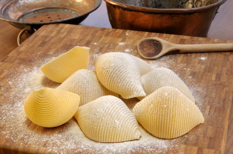 Pasta shells stock image. Image of table, traditional - 11404313