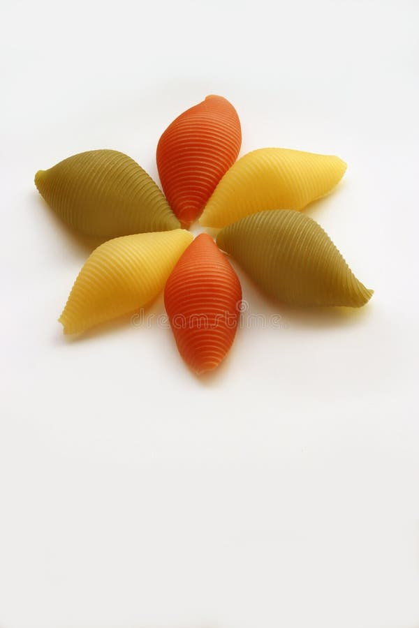 Pasta Shells with Ricotta Cheese and Tomato Sauce Stock Image - Image ...