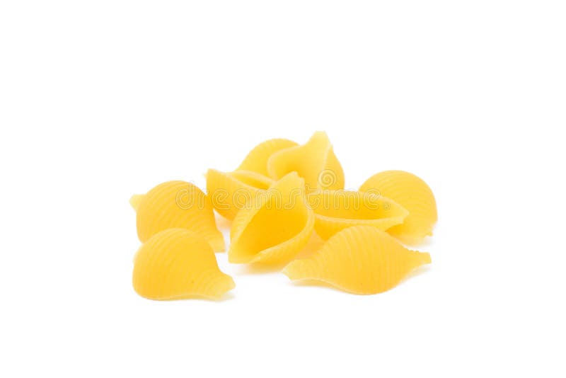 Pasta shells isolated stock photo. Image of dinner, meal - 78150670