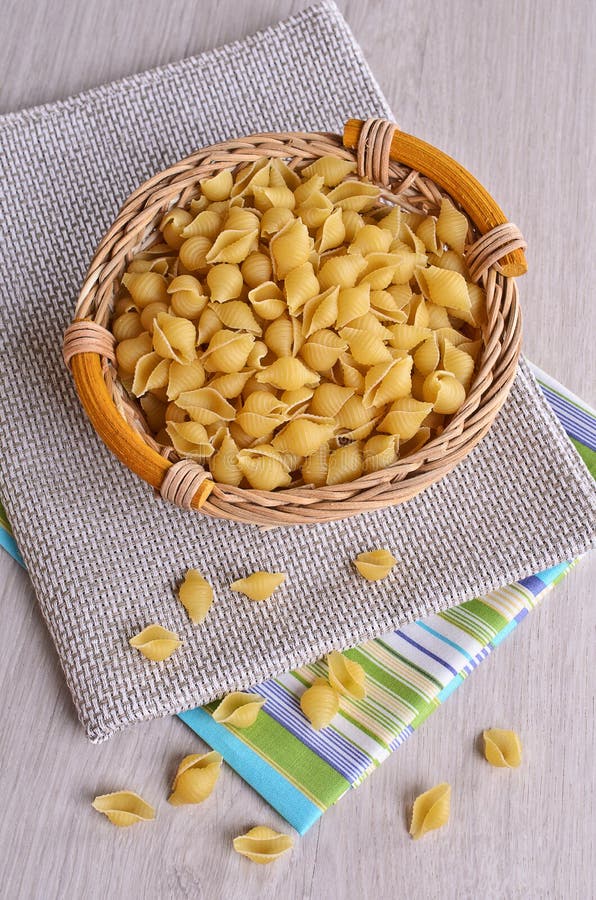 Pasta shells stock image. Image of closeup, cuisine, carbohydrate ...