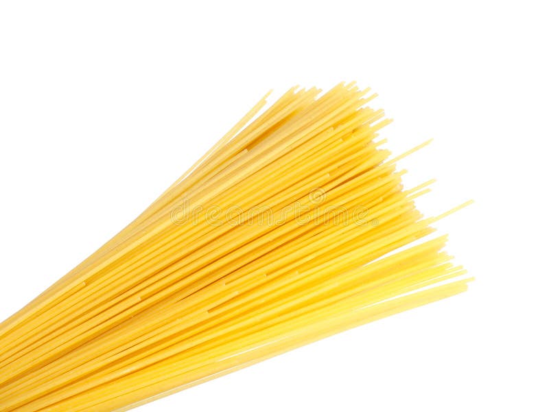 Pasta Spaghetti Dry Isolated on the White Stock Photo - Image of tubes ...