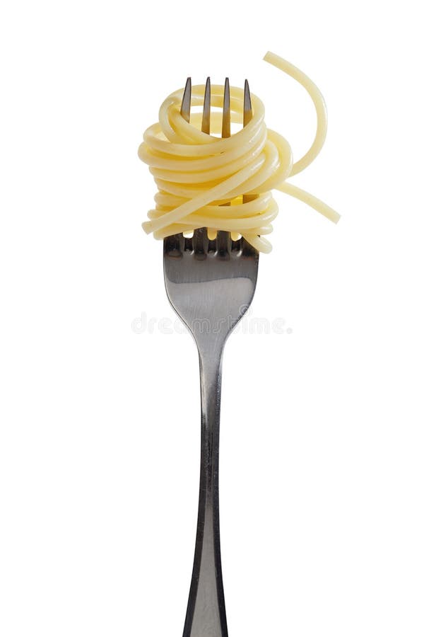 Pasta sulla forcella immagine stock. Immagine di sano - 107455053