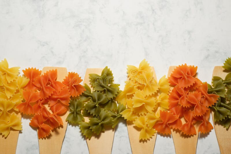 Pasta ties close up stock image. Image of life, collection - 209261659