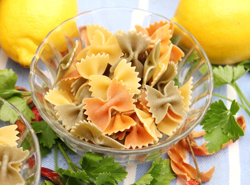 Pasta tricolore stock photo. Image of italian, food, pasta - 67722182