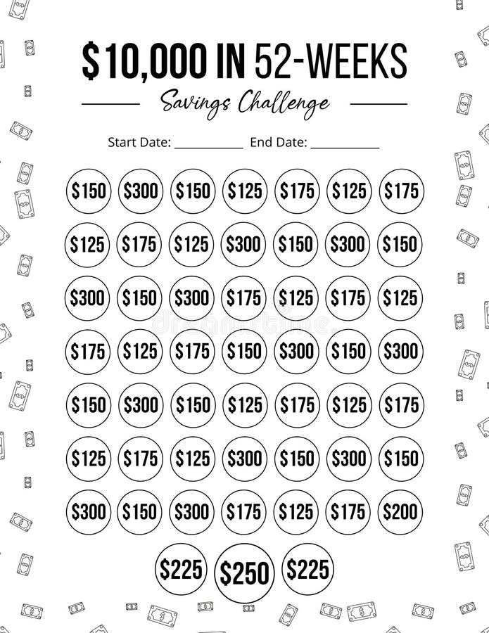 Save Money Challenge, 10000 Savings Challenge, Monthly Budget Tracker ...
