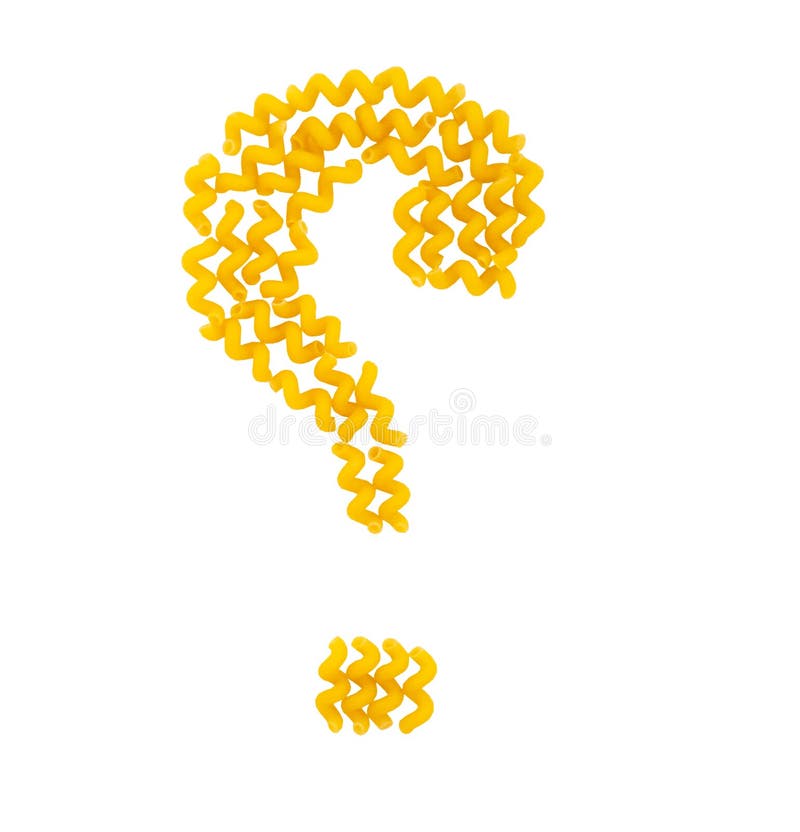 Pasta Question Mark Stock Photos - Free & Royalty-Free Stock Photos ...