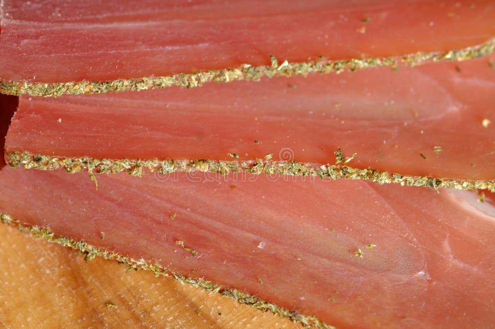 Pastarma stock image. Image of bresaola, closeup, peach - 10978879