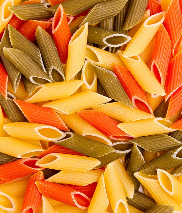 Pastas coloreadas foto de archivo. Imagen de macro, color - 16411042