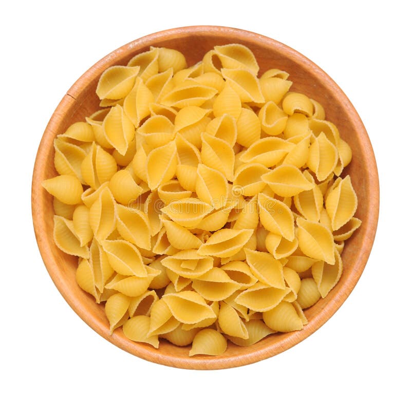 Pastas De La Forma De La Concha Marina De Conchiglie Imagen de archivo ...