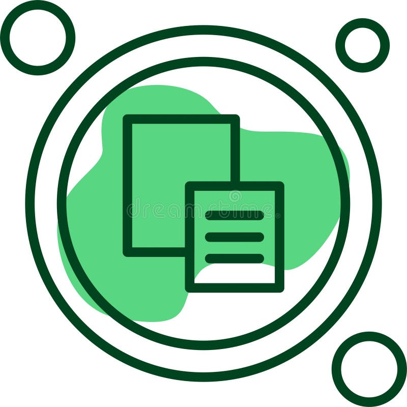 Paste Button Outline Vector Icon Stock Vector - Illustration of button ...