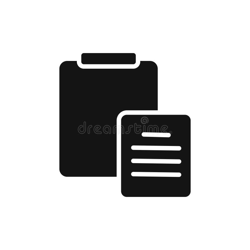 Paste icon, icon stock vector. Illustration of multiple - 258929894
