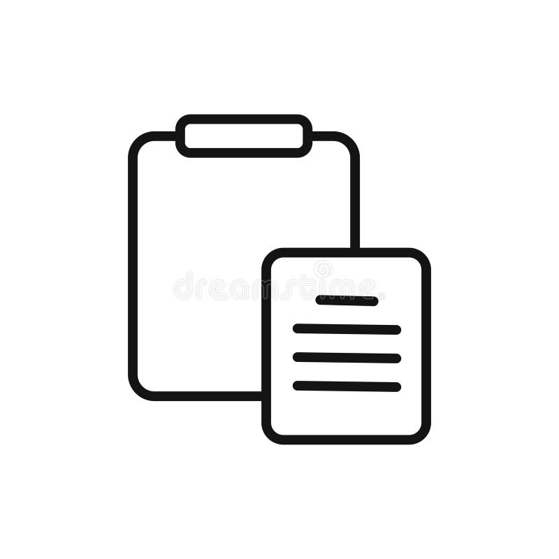 Paste icon, icon stock vector. Illustration of multiple - 258929894