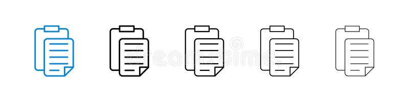 Paste icon, icon stock vector. Illustration of multiple - 258929894