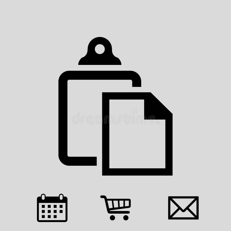 Paste Icon Stock Vector Illustration Flat Design Stock Vector ...