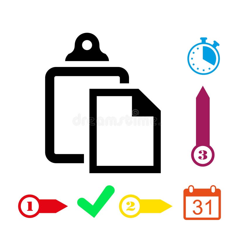 Paste Icon Stock Vector Illustration Flat Design Stock Vector ...