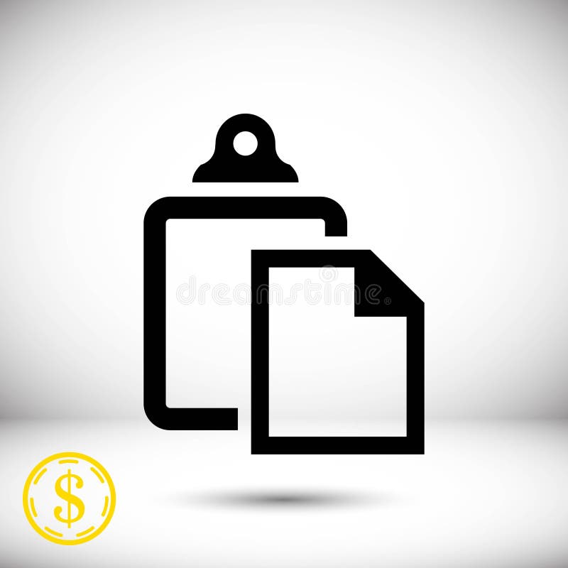 Paste Icon Stock Vector Illustration Flat Design Stock Vector ...