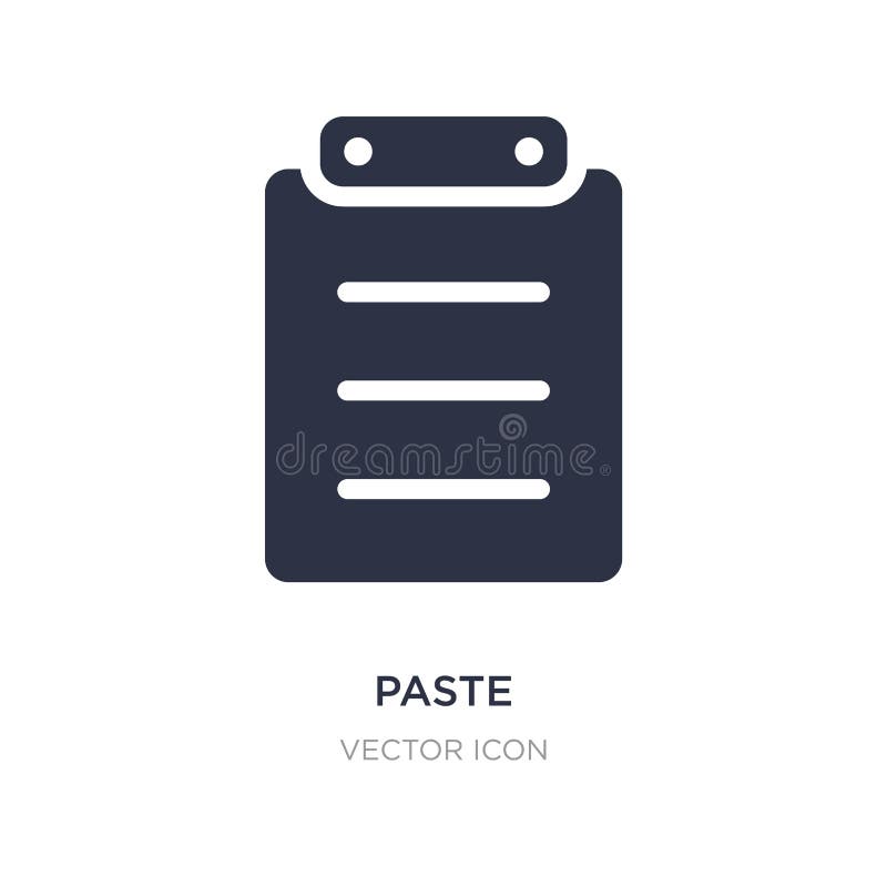 Paste Icon on White Background. Simple Element Illustration from ...