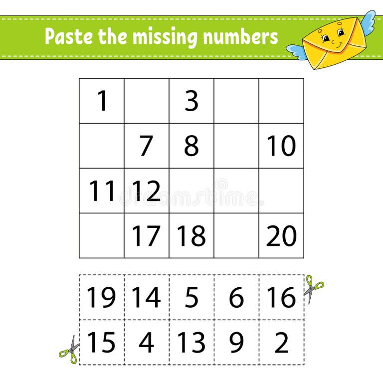 Learning Numbers 20 Stock Illustrations – 301 Learning Numbers 20 Stock ...