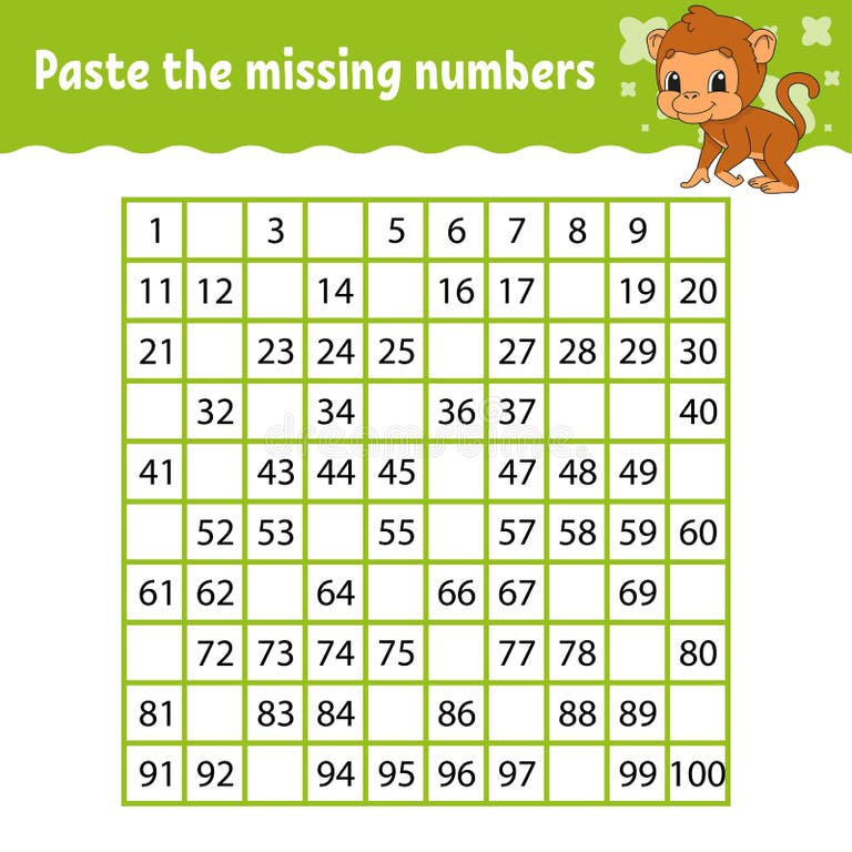Missing Numbers Stock Illustrations – 1,825 Missing Numbers Stock ...