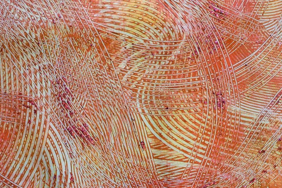 Paste Paper: Orange, Red, and Gray Swirls Stock Image - Image of ...