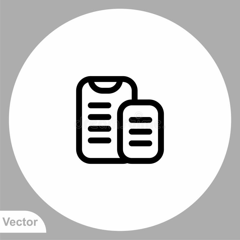 Paste Vector Icon Sign Symbol Stock Vector - Illustration of black ...