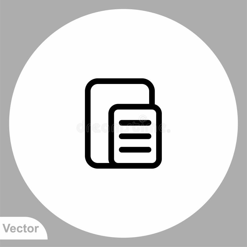 Paste Vector Icon Sign Symbol Stock Vector - Illustration of black ...