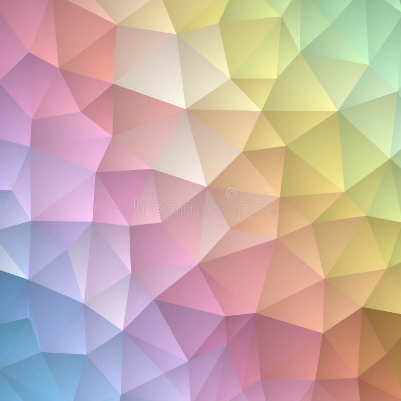 Pastel Abstract Background. Triangular Design. Polygonal Style Stock ...