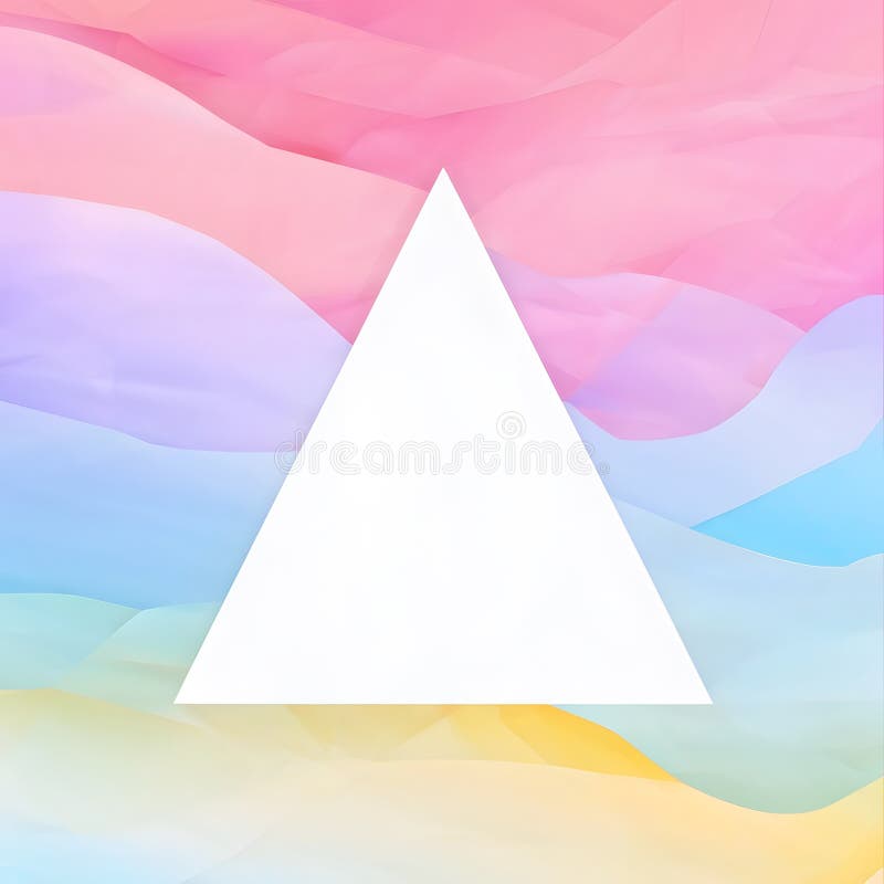 Abstract Curve Background with a White Triangle Stock Illustration ...