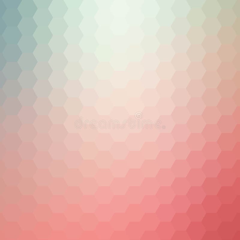 Pastel Abstract Geometric Design. Hexagonal Background. Polygonal Style ...