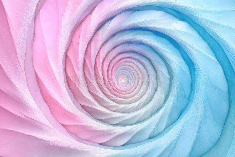 Pastel Abstract Spiral Texture with Soft Pink and Blue Gradient Stock ...