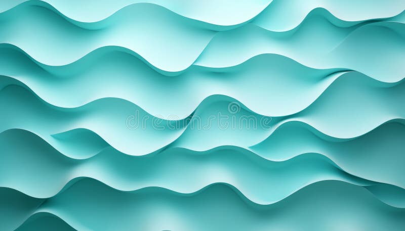 Pastel Aqua, Gradient Wave Texture Pattern Background, Minimalist ...