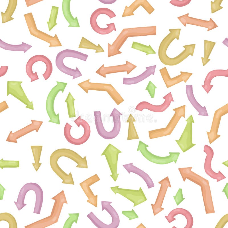 Set of yellow arrows. stock vector. Illustration of icon - 128740346