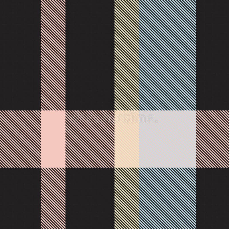 Pastel Asymmetric Plaid Textured Seamless Pattern Stock Vector ...