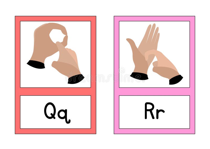 Pastel AUSLAN Australian Signed Alphabet Flashcards - 11 Stock ...