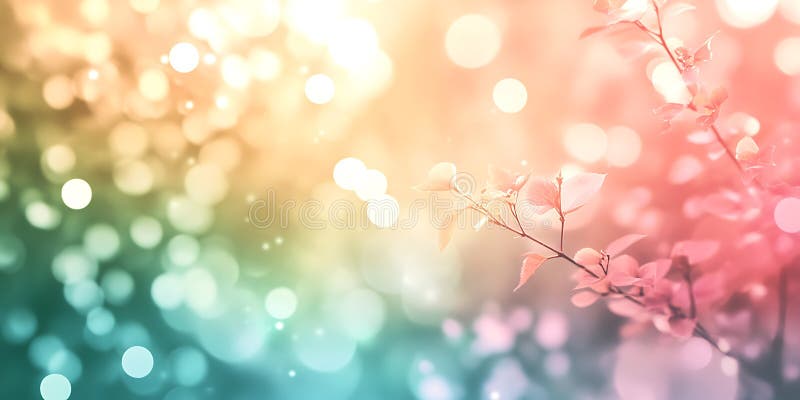 Pastel Blossom Dreamy Spring Background Stock Illustration ...