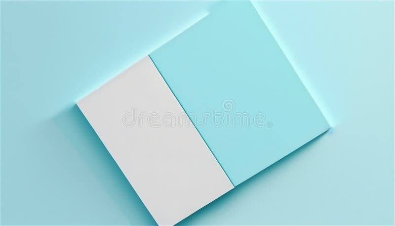 Pastel Blue Empty Paper Texture Background Template, Banner for ...