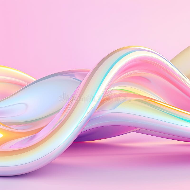 Pastel Blue and Pink Abstract Wave Design Background, Soft Pastel ...