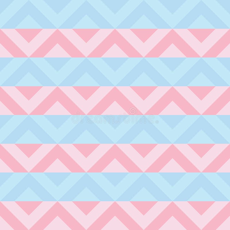 Pastel Blue and Pink Vintage Geometric Pattern Vector Stock Vector ...