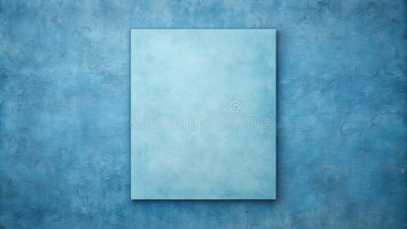 Pastel Blue Square on Textured Background Ideal for Mockups and Design ...